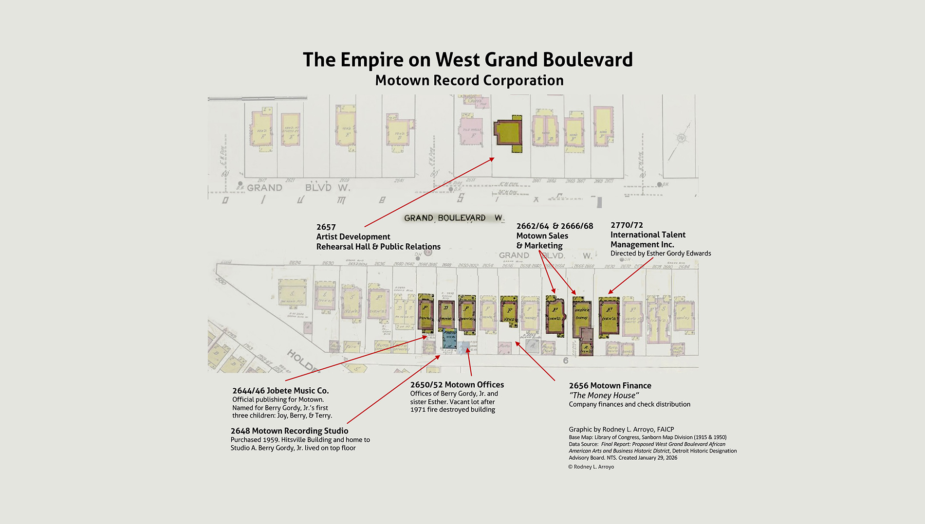 Motown and the Empire on West Grand Boulevard - City Photos